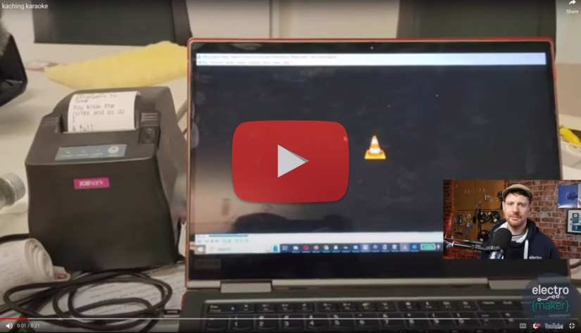 Innovative Karaoke: Transforming a Till Printer into a Sing-Along Machine