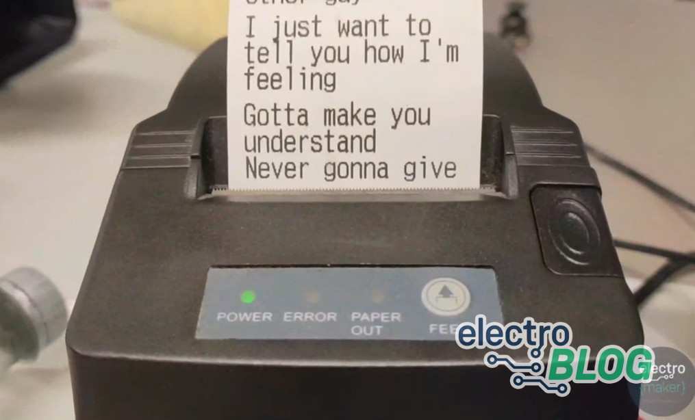 Innovative Karaoke: Transforming a Till Printer into a Sing-Along Machine