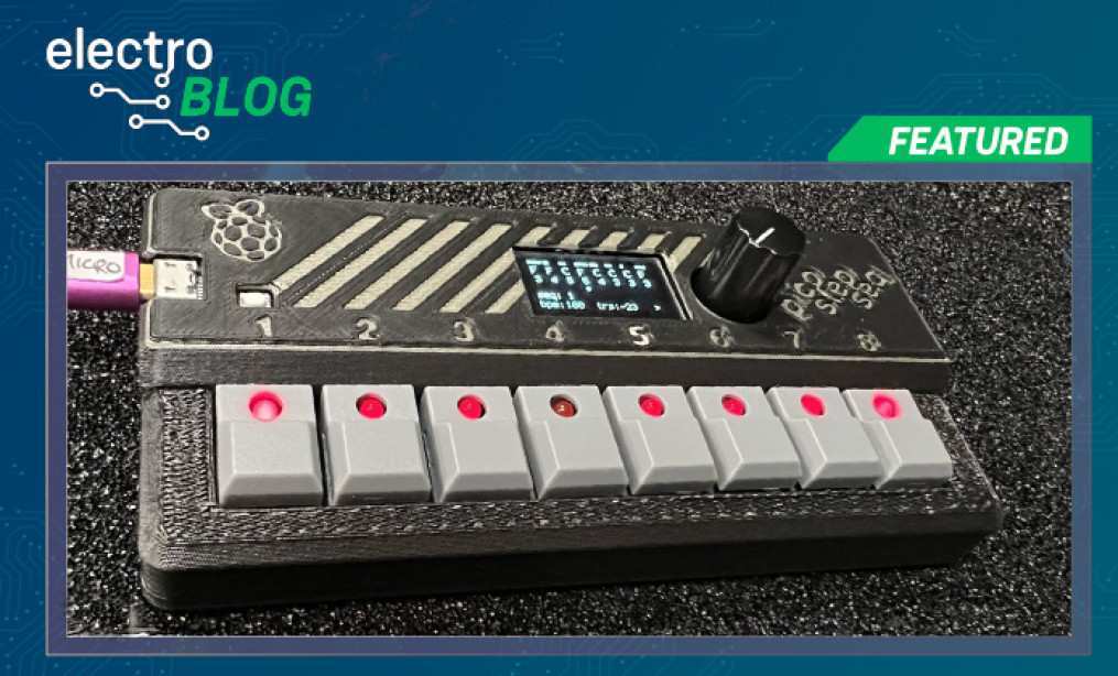 The PicoStepSeq Brings Retro Aesthetics to a 3D Printed MIDI Sequencer