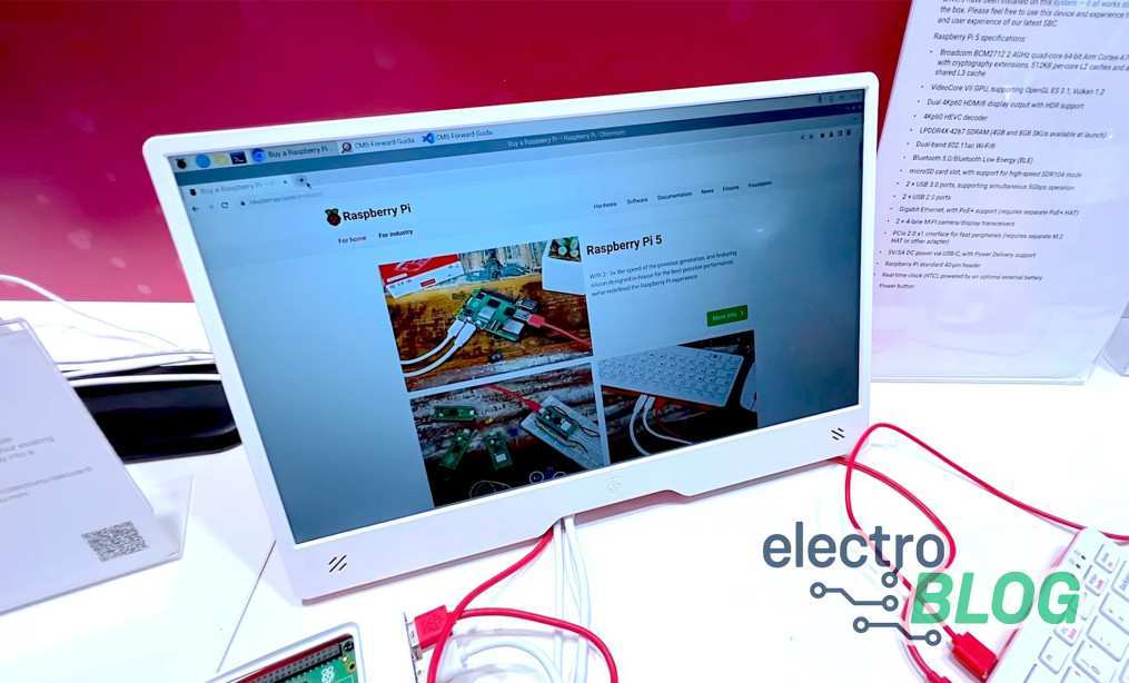 Raspberry Pi Unveils Its Latest 1080p Display at Embedded World 2024