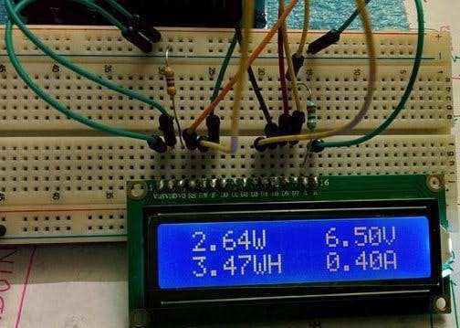 Arduino Wattmeter - Voltage, Current And Power Consumption