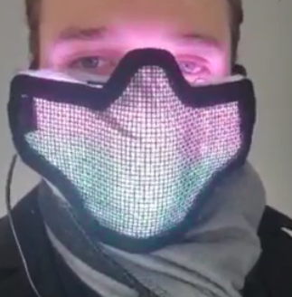 Rgb Led Mask Controlled With App Arduino