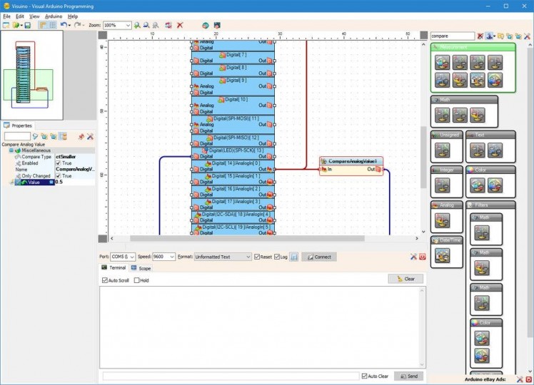 Arduino Nano: Flame Sensor With Visuino