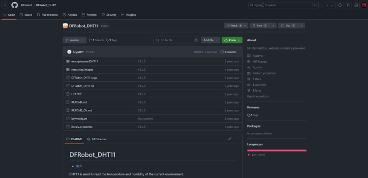 Voice Controlled Dht11 With Dfrobot