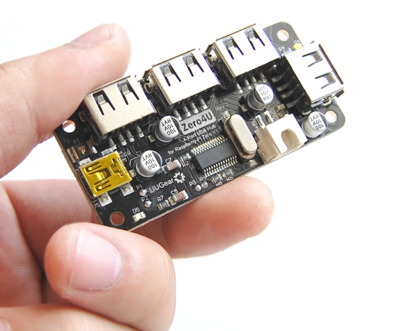 Zero4u - 4 Port Usb Hub For Rpi Zero 1.3 - 3298