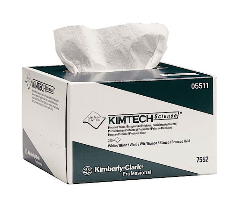 Kimtech Precision Wipes, For Fiber Optic Cleaning, 280 Wipes Per Box ...
