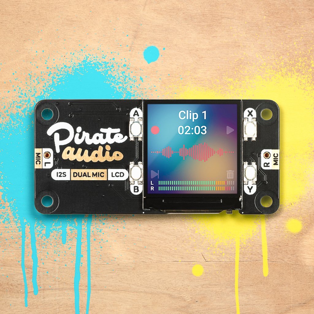 Pirate Audio Dual Mic - High-Resolution Audio Recording Accessory for ...