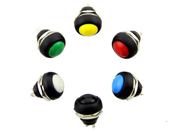 12mm Domed Push Button Pack - 110990055