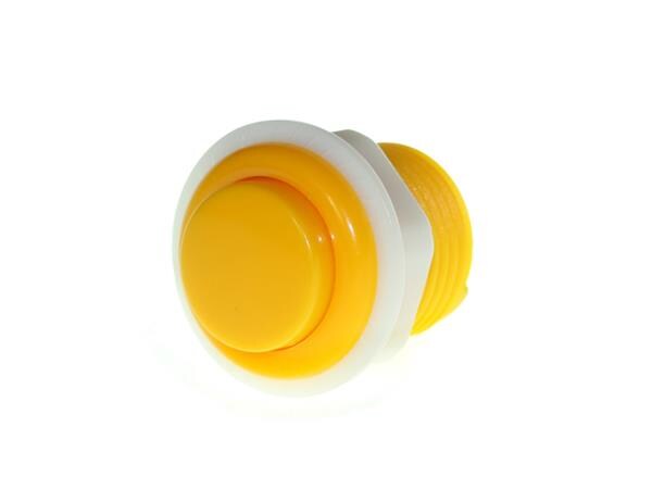 27.5mm Arcade Game Push Button - Yellow - 311050000