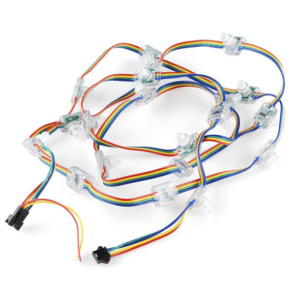 Rgb Led Chain - 20 Led Addressable - COM-11020