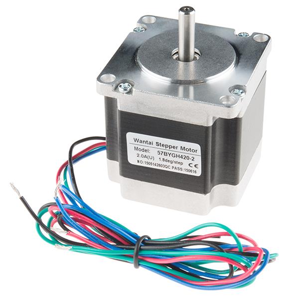 Stepper Motor - 125 Oz.in (200 Steps/rev, 600mm Wire) - ROB-13656