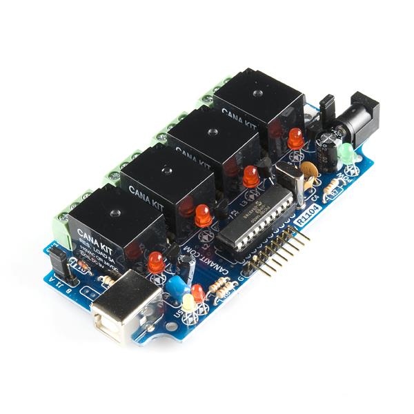 Usb Relay Controller With 6-channel I/o - DEV-09669