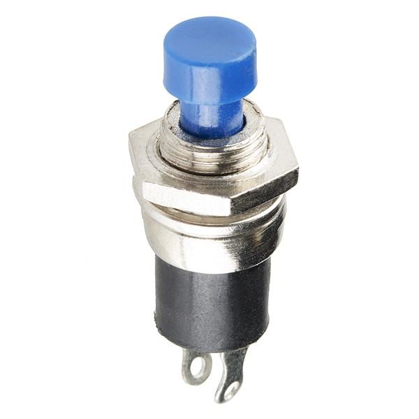 Momentary Button - Panel Mount (blue) - COM-11994