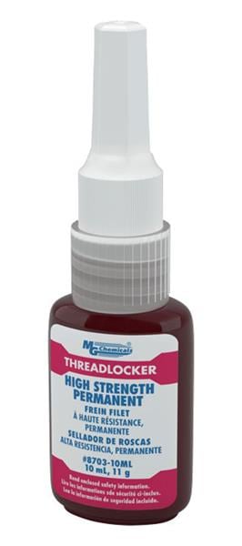 Threadlocker, High Strength, Permanent (keep Refrigerated) - 8703-10ML