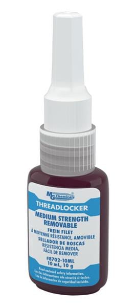 Threadlocker, Medium Strength, Removable (keep Refrigerated) - 8702-10ML