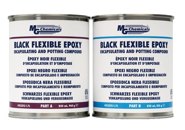 Black Flexible Epoxy Potting & Encapsulating Compound - 832FX-40L