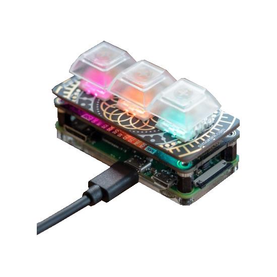 Keybow Kit (3-key) - Linear (quiet) Keys - PIM451