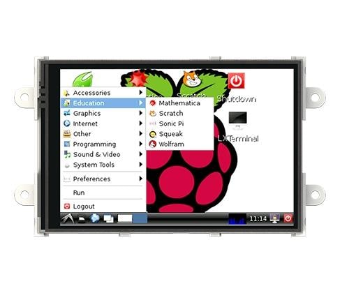 3.5", 320x480 Pixel Raspberry Pi Rev 2 - 4DPI-35-II
