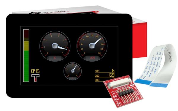 5.0" Gen4 Lcd Pack For Arduino With Gen4-ulcd-50d-clb-sb, Arduino ...