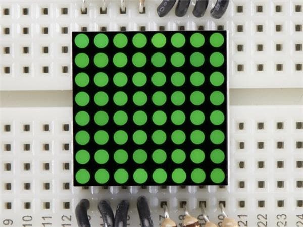 Mini 8x8 Led Pure Green Matrix - 1624
