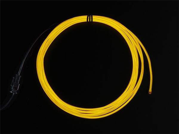High Bright Yellow El Wire 2.5m - 406