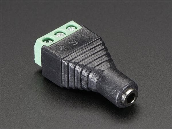 3.5mm (1/8) Stereo Audio Jack Terminal Block - 2791