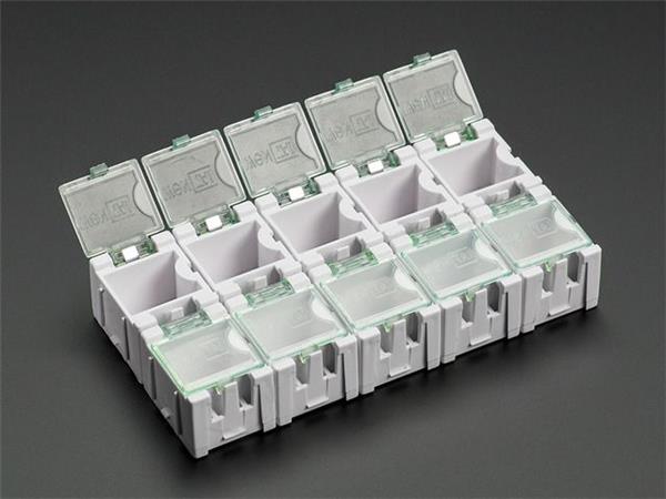 Tiny Modular Snap Boxes White 10 Pack - 431