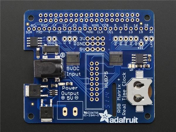 Adafruit Rgb Matrix Hat + Rtc For Raspberry Pi - Mini Kit - 2345