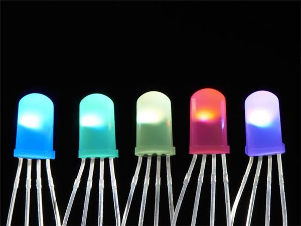 Neopixel Diffused 5mm Through-hole Led - 5 Pack - 1938
