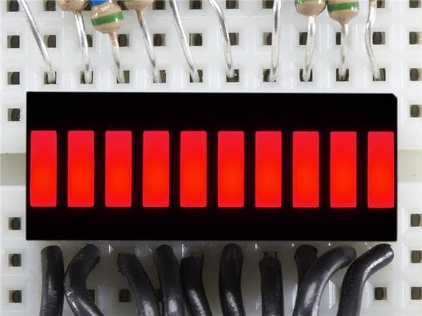 10 Segment Light Bar Graph Led Display - Red - 1921