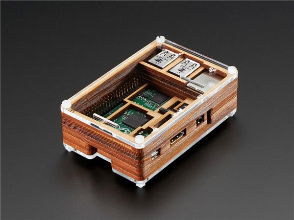 Timber Pibow - Enclosure For Raspberry Pi Model B+ Computers - 2082