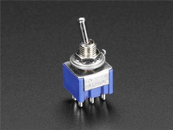 Mini Panel Mount Dpdt Toggle Switch - 3220