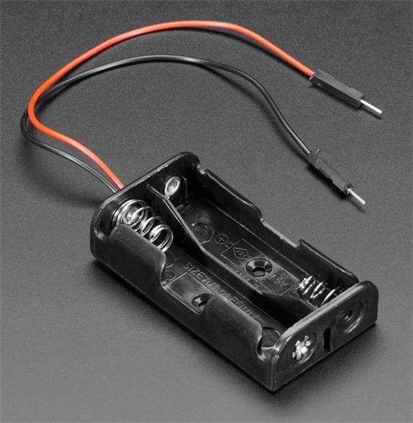 2 X Aa Battery Holder With Premium Jumper Header Wires - 3858