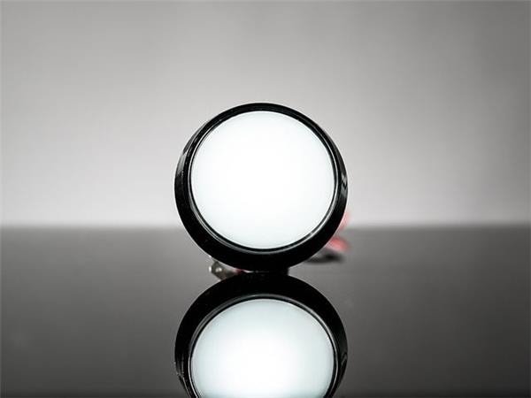 Large Arcade Led White Button - 1192