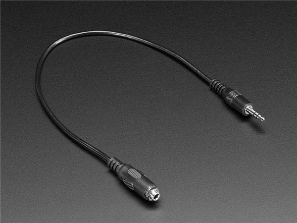 Panel Mount Stereo Audio Extension Cable - 1/8 / 3.5mm - 3319