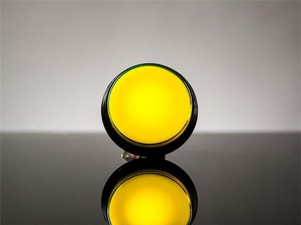 Large Arcade Led Yellow Button - 1191