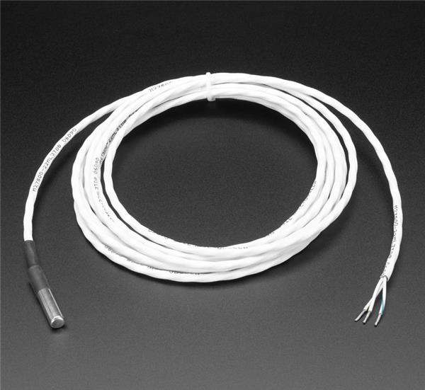 High Temp Waterproof Ds18b20 Digital Temperature Sensor - 3m Long - 3846
