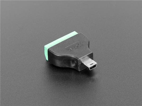 Usb Mini B Male Plug To 5-pin Terminal Block - 3971