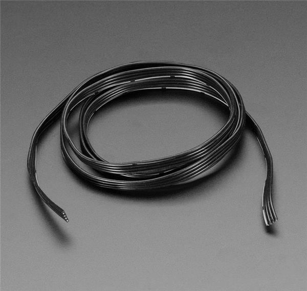 Silicone Cover Stranded-core Ribbon Cable - 4 Wires 1 Meter Long ...