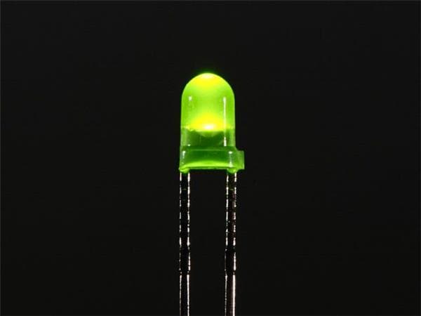 Diffused Green 3mm Led - 25 Pack - 779