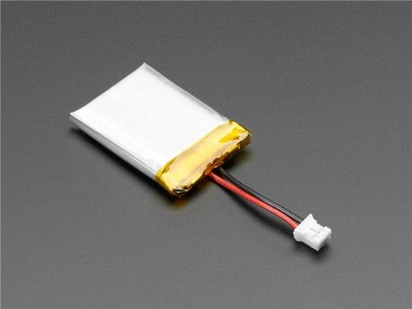 Lithium Ion Polymer Battery With Short Cable - 3.7v 420mah - 4236
