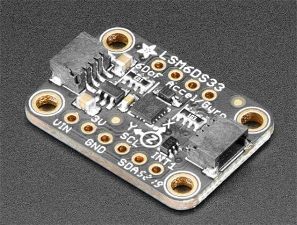 Adafruit Lsm6ds33 6-dof Accel + Gyro Imu - Stemma Qt / Qwiic - 4480