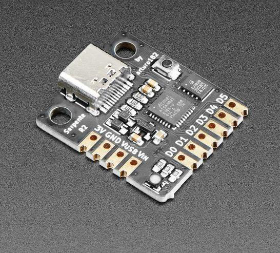 Serpente - Tiny Circuitpython Prototyping Board - Usb C Socket - 4513