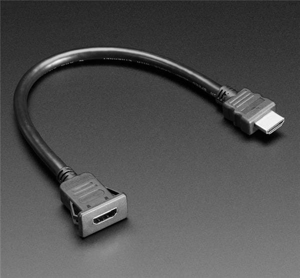 Snap-in Panel Mount Hdmi Cable - 30cm - 4054