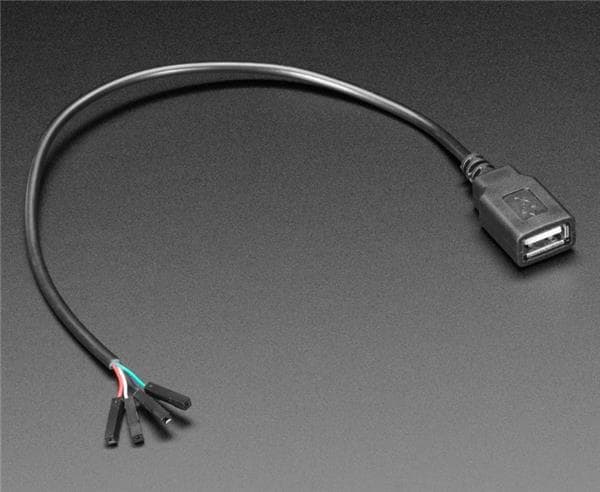 Usb Type A Jack Breakout Cable With Premium Female Jumpers - 30cm Long ...