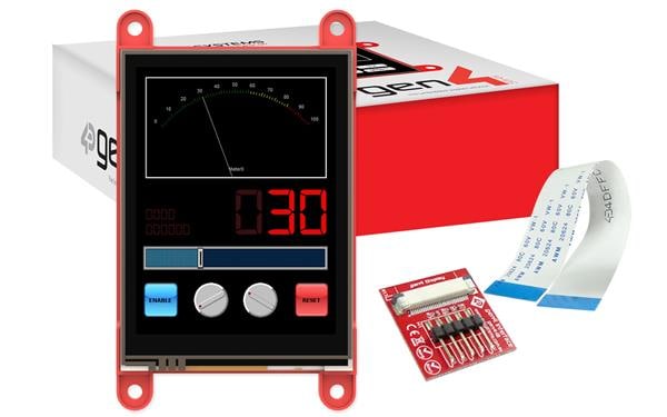 2.8" Gen4 Lcd Pack For Arduino Gen4-ib - gen4-uLCD-28PT-AR