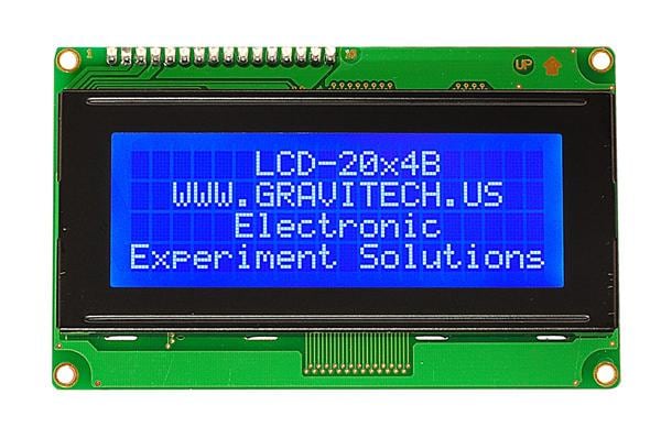 20x4 Character Blue Lcd W/backlight - LCD-20x4B
