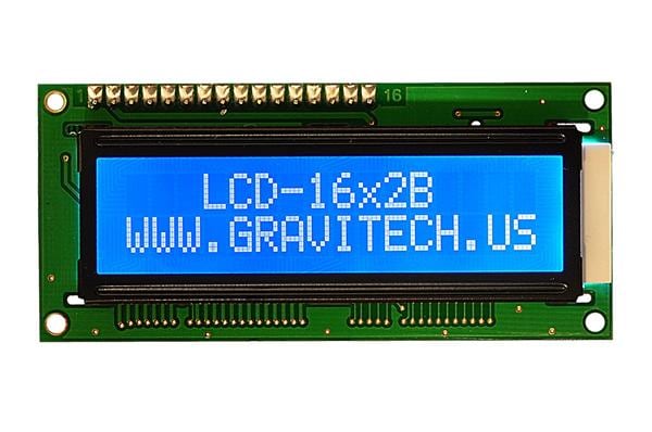 16x2 Character Blue Lcd W/backlight - LCD-16x2B