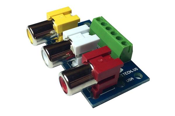 Rca Jack Breakout Board-redwhiteyellow - RCA3-TERM