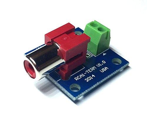 Rca Jack Breakout Board - Red - RCA1-TERM-RD